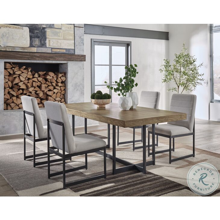 Tomtyn Light Brown Rectangular Extendable Dining Room Set from Ashley Furniture | Coleman Furniture