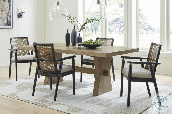 Galliden Light Brown Dining Table From Ashley Furniture | Coleman Furniture