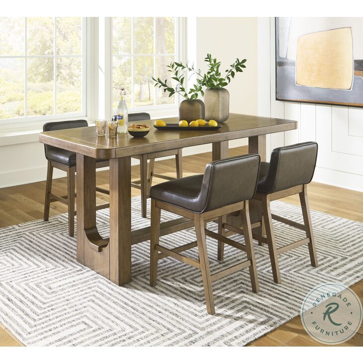 Cabalynn Light Brown Rectangular Counter Height Dining Room Set from Ashley Furniture | Coleman ...