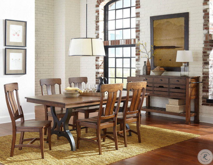 District Rustic Extendable Dining Room Set from Intercon | Coleman ...
