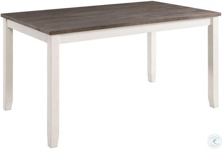 Kona Brown And White 5 Piece Dining Room Set | HomeGalleryStores.com ...