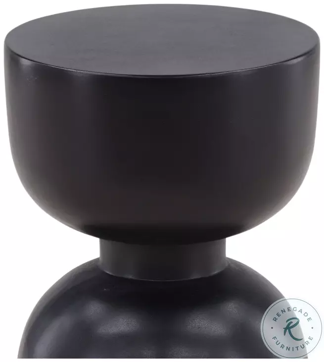 Ria Black Outdoor Side Table From Dovelle Home | Coleman Furniture