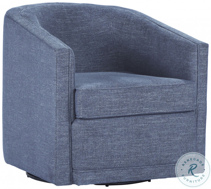 Poppy Blue Swivel Chair From New Classic | Coleman Furniture