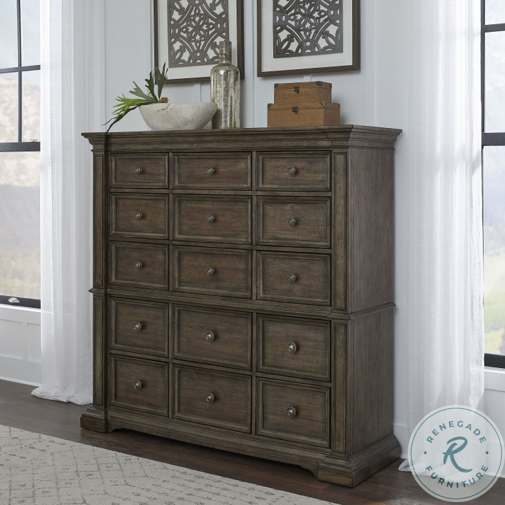 Woodbury Cowboy Boots Brown 15 Drawer Master Chest From Pulaski ...