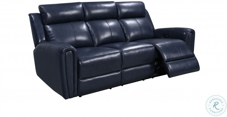 Jonathan Blue Power Reclining Sofa From Leather Italia | Coleman Furniture