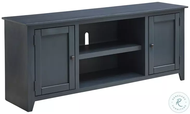 Outlaw Distressed Navy 68" TV Stand From Progressive Furniture ...