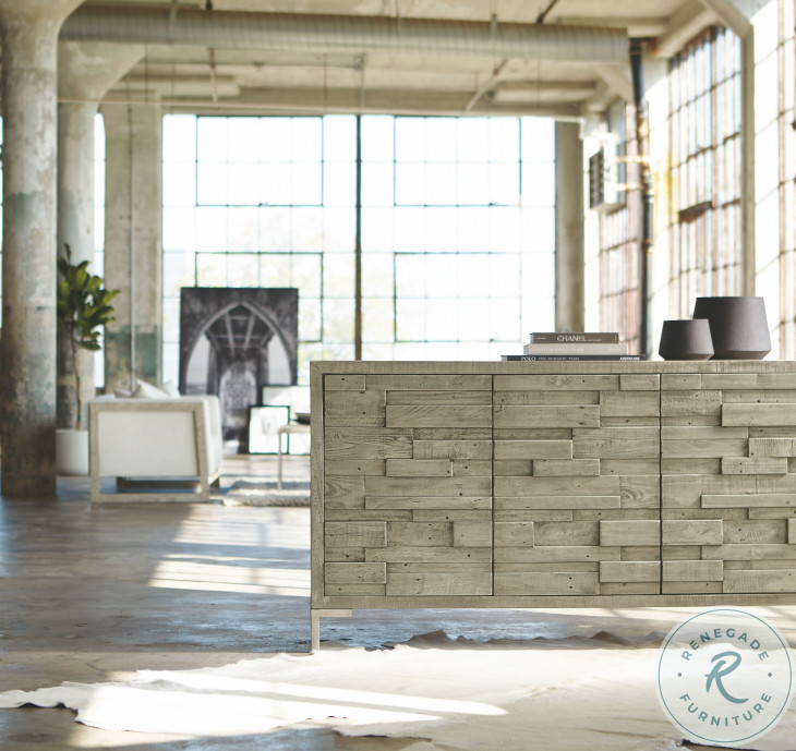 Highland Park Morel and Glazed Silver Loft Shaw Buffet from Bernhardt ...