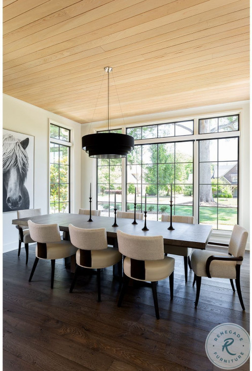 Erinn V X Weathered Oak And Antique Satin Brass Extendable Del Monte ...