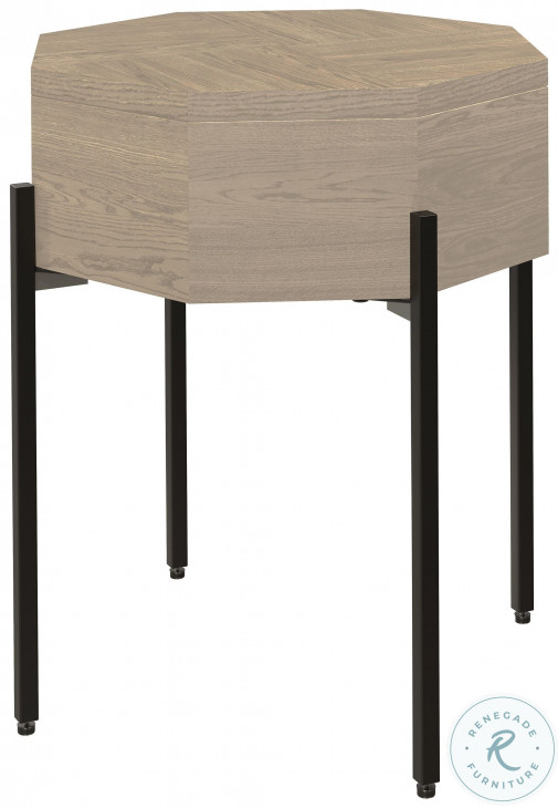 Mayfield Gray Octagonal End Table From Hekman Furniture | Coleman Furniture