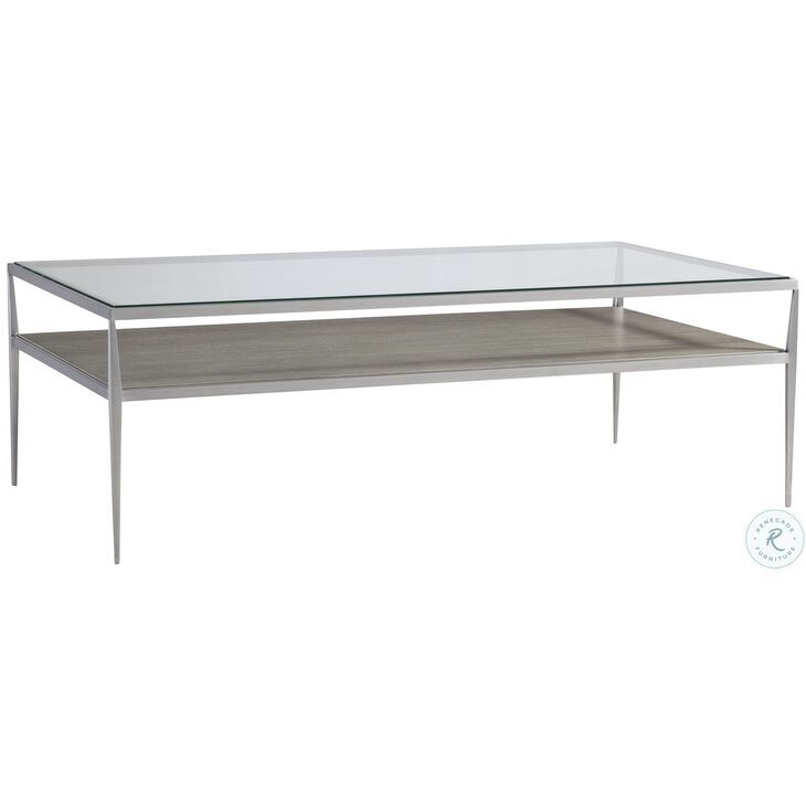 Cornelia Brushed Stainless Steel Cocktail Table From Bernhardt ...