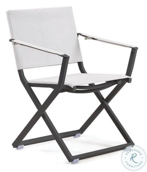 Fellini Gray Foldable Outdoor Arm Chair From Bellini Modern Living ...