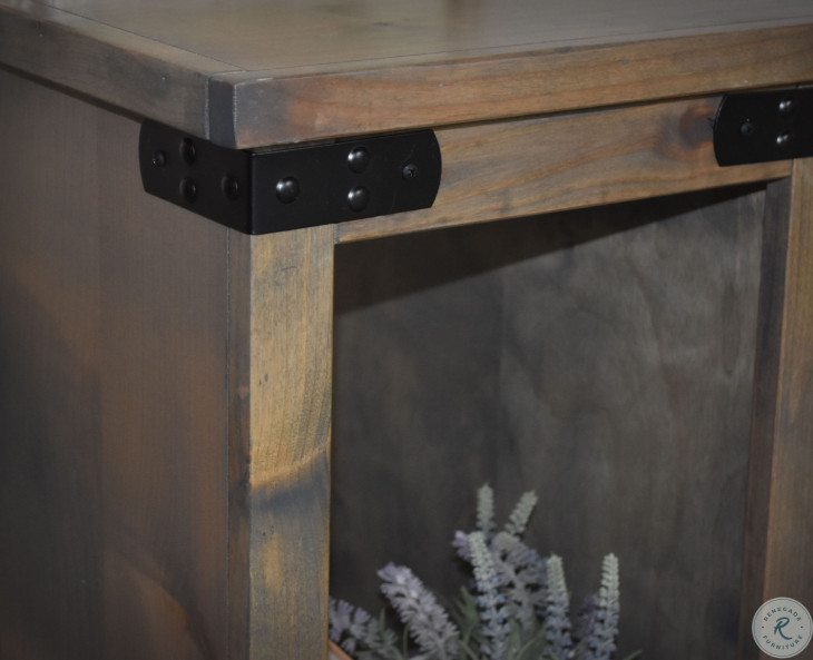 Farmhouse Barnwood Chairside Table | HomeGalleryStores.com | FH4420.BNW