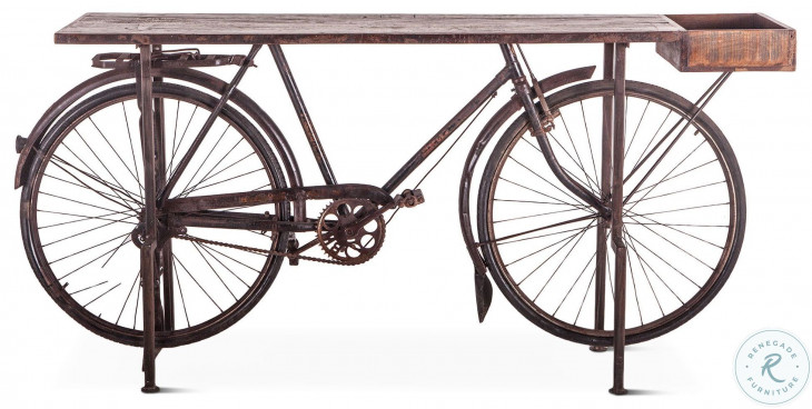 Paxton Reclaimed Teak Bicycle Console Table From World Interiors ...