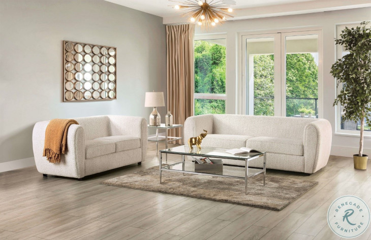 Verdal Off White Living Room Set from Furniture of America | Coleman ...