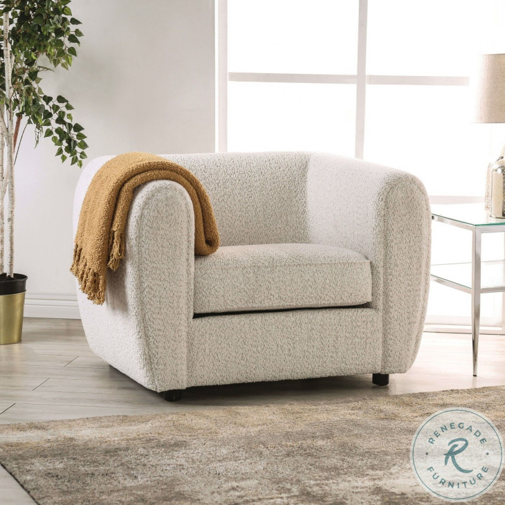 Verdal Off White Chair From Furniture of America | Coleman Furniture
