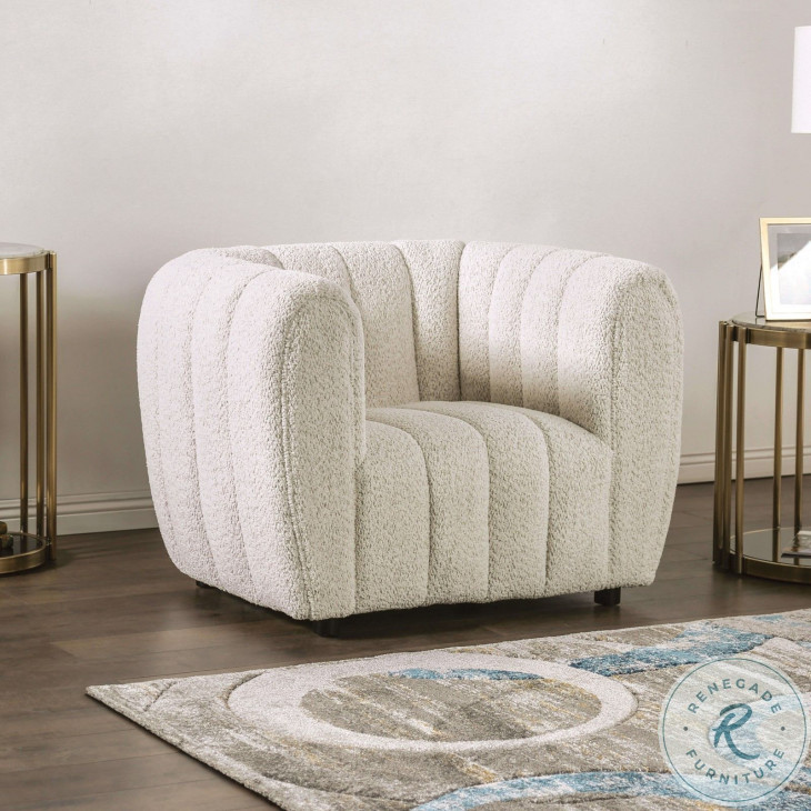 Aversa Off White Chair From Furniture of America | Coleman Furniture