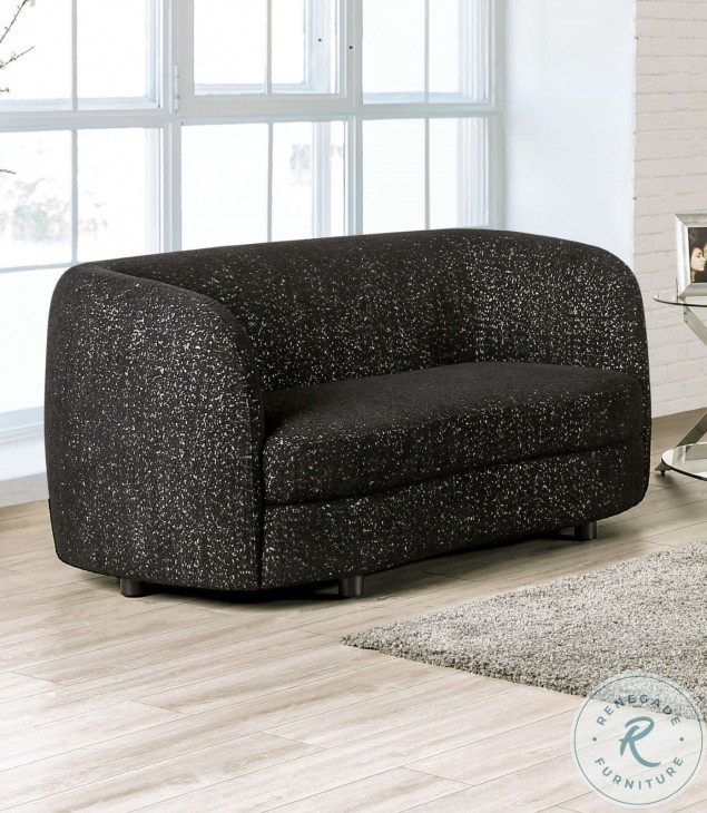 Versoix Black Loveseat From Furniture of America | Coleman Furniture
