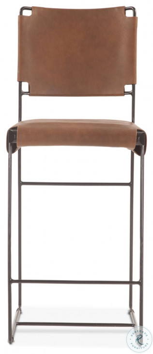 Melbourne Buffalo Leather Industrial Modern Counter Height Stool From ...