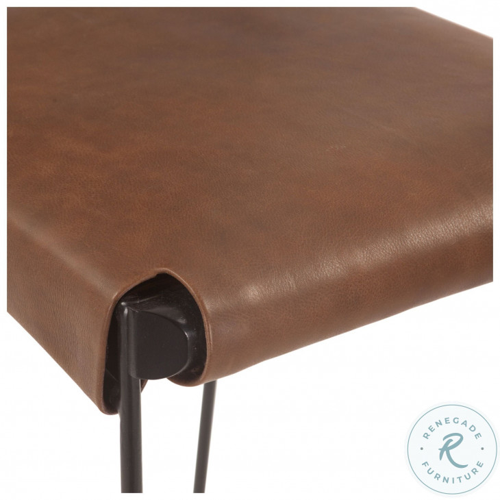 Melbourne Buffalo Leather Industrial Modern Counter Height Stool From ...