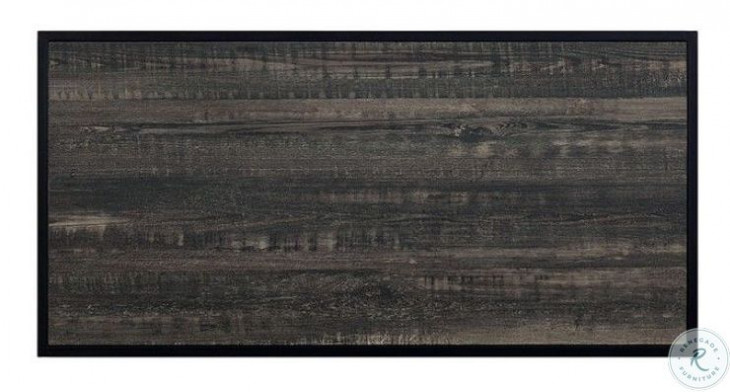 Discarda Black and Distressed Dark Oak Bar Table With LED Light from ...