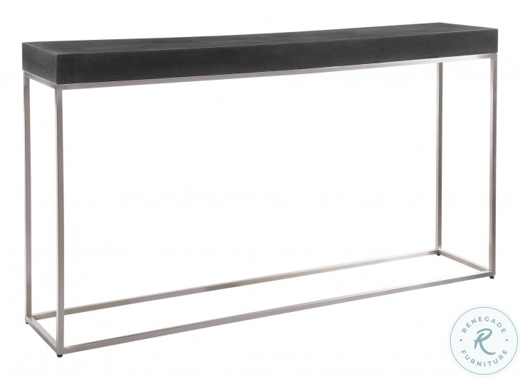 Jase Black Concrete Console Table From Uttermost | Coleman Furniture
