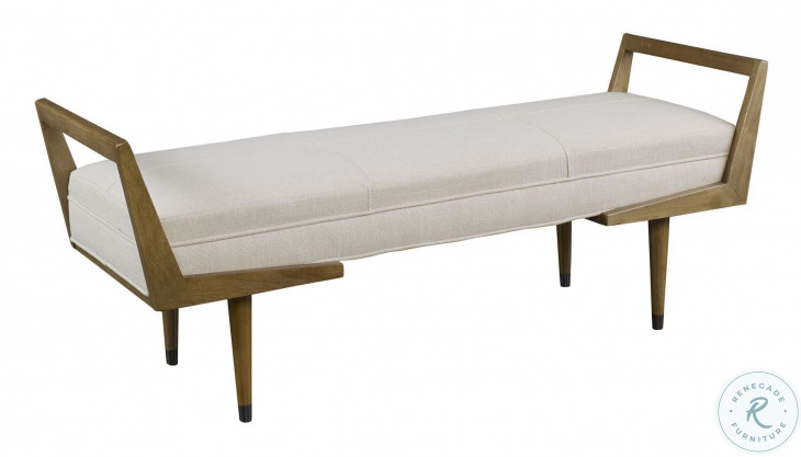 Waylon Woven Ivory Modern Bench from Uttermost | Coleman Furniture