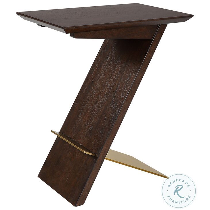 Breakthrough Rich Deep Brown Accent Table From Uttermost | Coleman ...