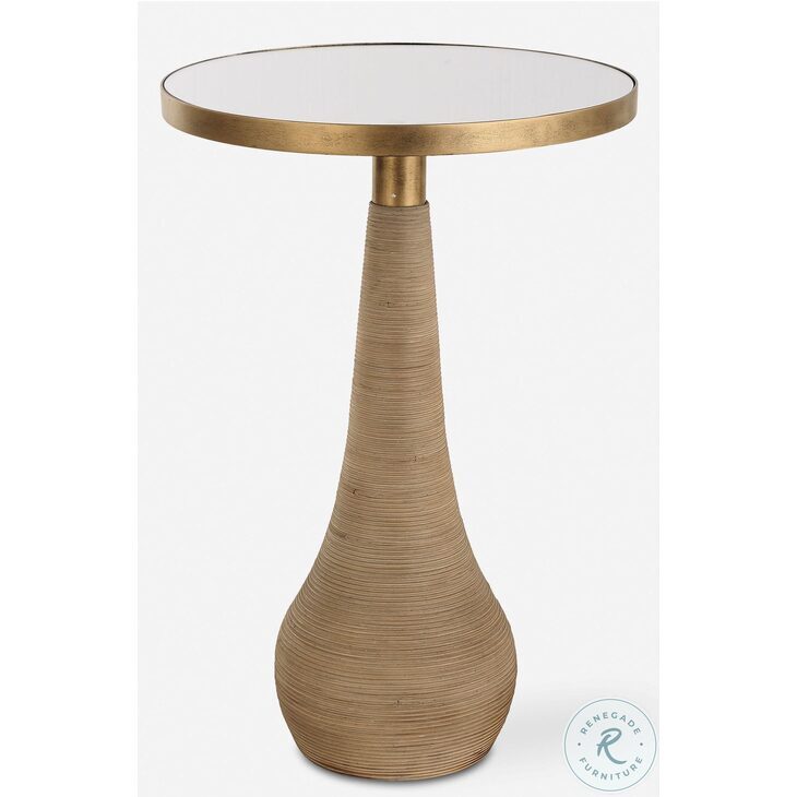 Terra Natural And Antique Brass Accent Table From Uttermost | Coleman ...