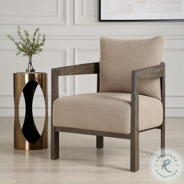 Sienna Dark Sand Tone Accent Chair From Uttermost | Coleman Furniture