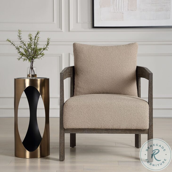Sienna Dark Sand Tone Accent Chair From Uttermost | Coleman Furniture