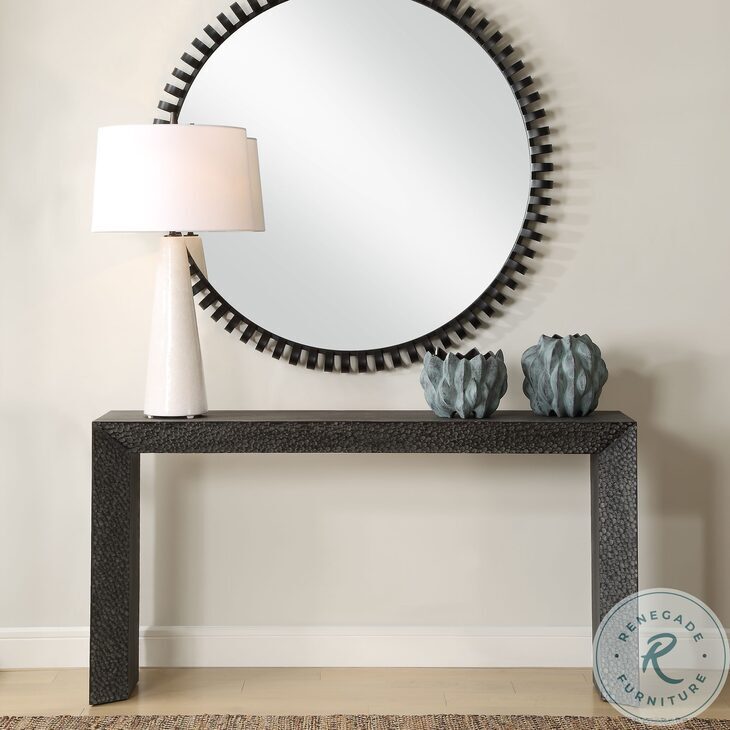 Thoreau Rich Ebony Console Table From Uttermost | Coleman Furniture