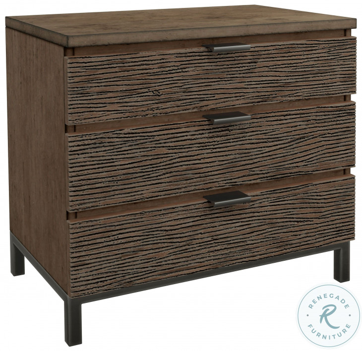 Organic Living Brown 3 Drawer Nightstand From Hekman Furniture ...