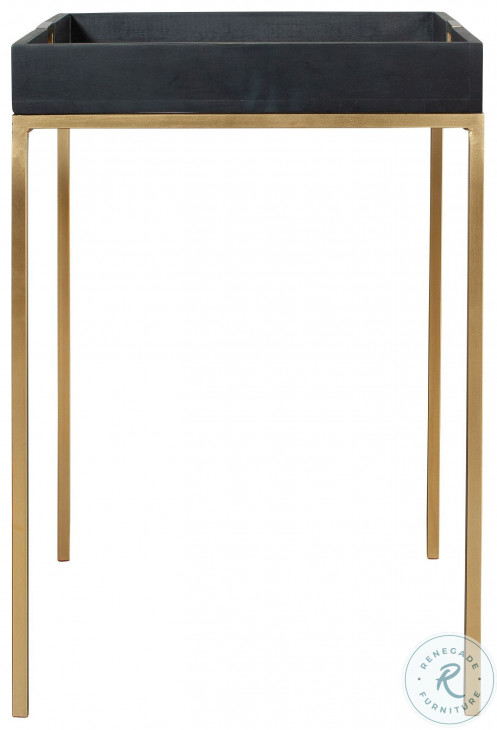 Special Reserve Black and Gold Accent Table From Hekman Furniture ...