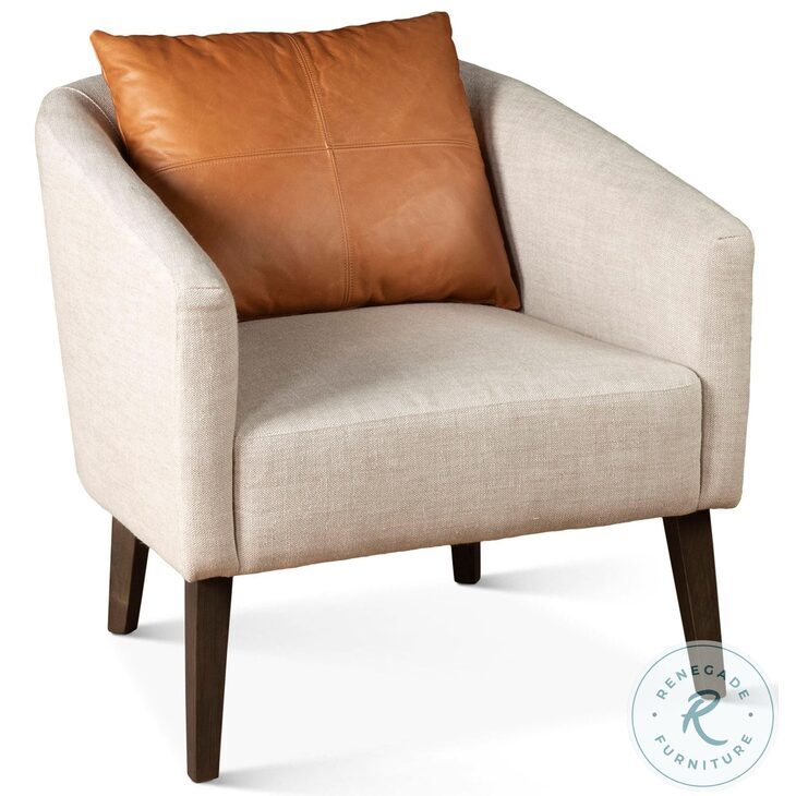 Olivia Beige Linen Arm Chair From World Interiors | Coleman Furniture