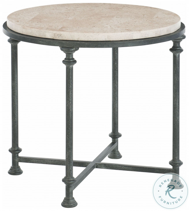 Silver metal accent table store