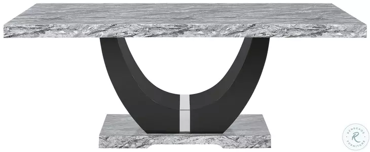 dark grey marble table