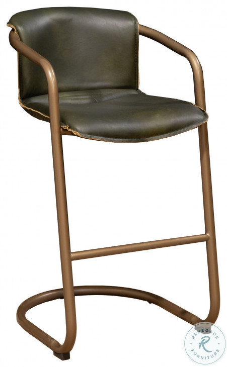 Chiavari Emerald Green Leather Bar Stool Set Of 2 From World Interiors ...