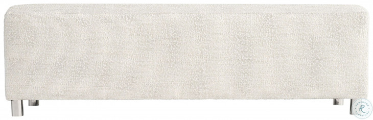 Modulum White Rectangular Bench From Bernhardt Furniture | Coleman Furniture