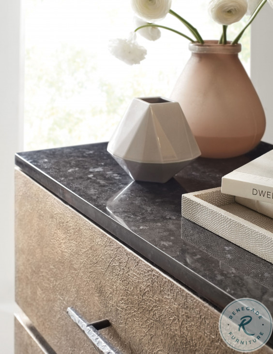 Melange Black And Light Brown Stacked Chest From Hooker | Coleman Furniture