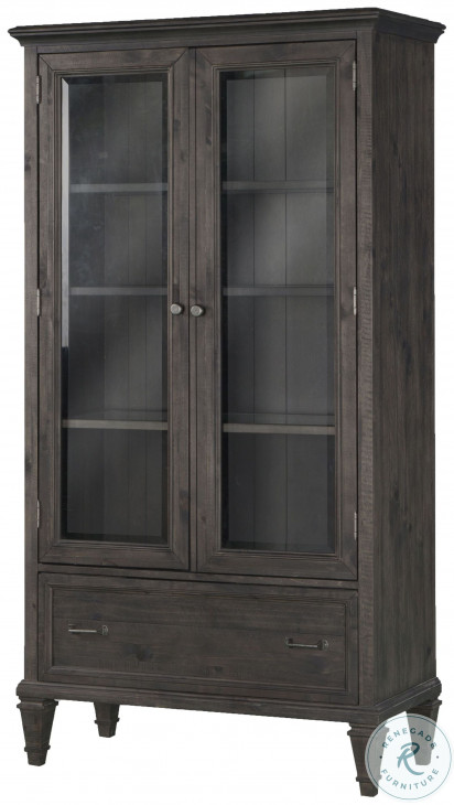 Sutton Place Weathered Charcoal Door Bookcase from Magnussen Home ...
