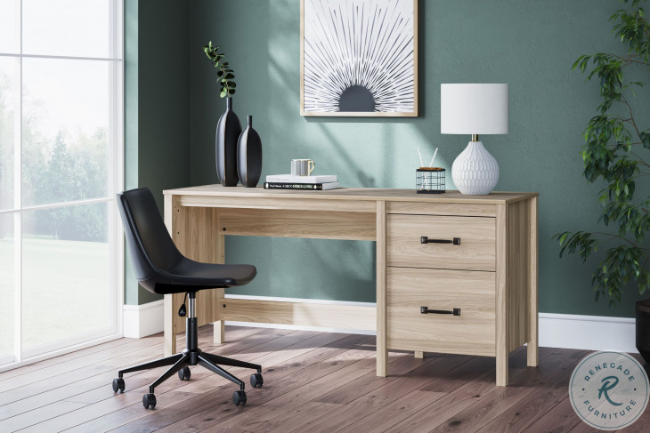 Battelle Tan Desk From Ashley Furniture | Coleman Furniture