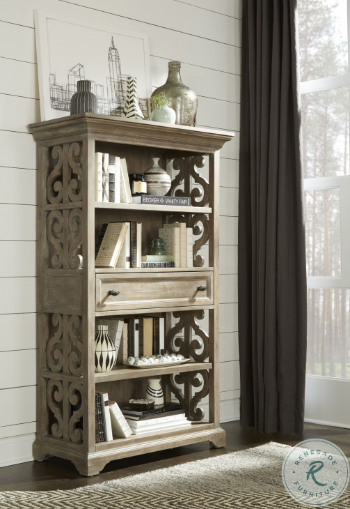 Tinley Park Dove Tail Grey Bookcase from Magnussen Home | Coleman Furniture Tinley Park Dove Tail Grey Bookcase from Magnussen Home | Coleman Furniture