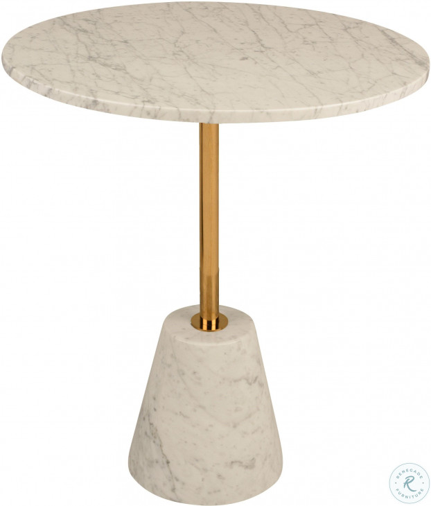 Bianca White Side Table | HomeGalleryStores.com | HGDJ956