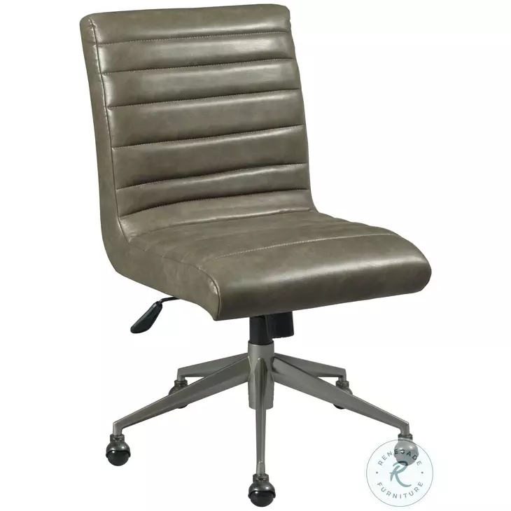 Hidden Treasures Grey Swivel Desk Chair From Hammary | Coleman Furniture
