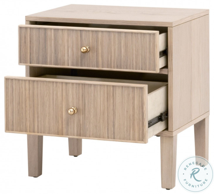 Highland Natural Oak 2 Drawer Nightstand From Essentials for Living ...
