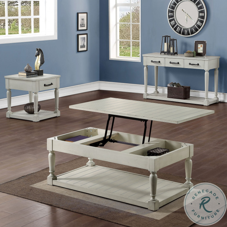 Hemingway Alabaster Lift Top Occasional Table Set from Steve Silver ...