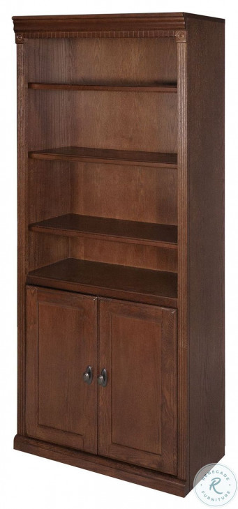 Huntington Oxford Burnished Brown 6 Shelf Bookcase from Martin ...
