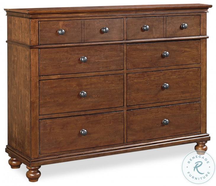 Oxford Whiskey Brown Chesser From Aspen Home | Coleman Furniture