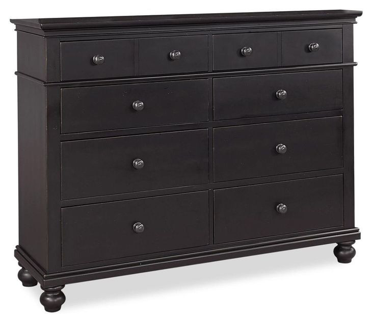 Oxford Black 8 Drawer Chesser From Aspenhome | Coleman Furniture