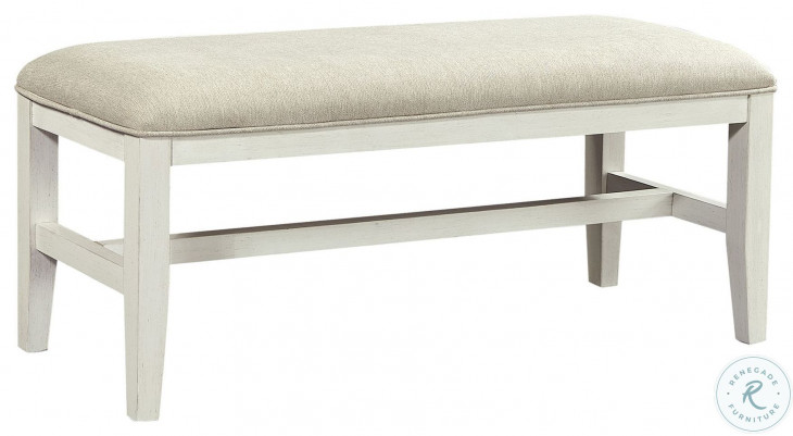 Charlotte White Bench From Aspen Home | Coleman Furniture